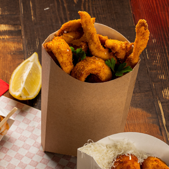 French fries tray, upright, large, 190gr, PREMIUM